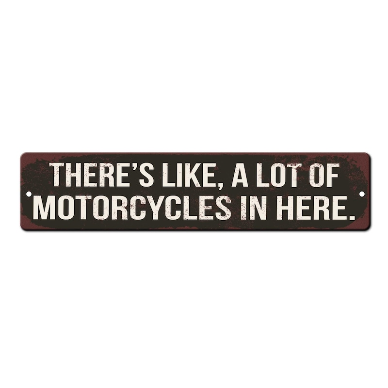 Motorcycle Sign - Etsy