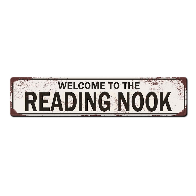 Reading Nook Sign Home Library Décor Book Lover Gift - Etsy