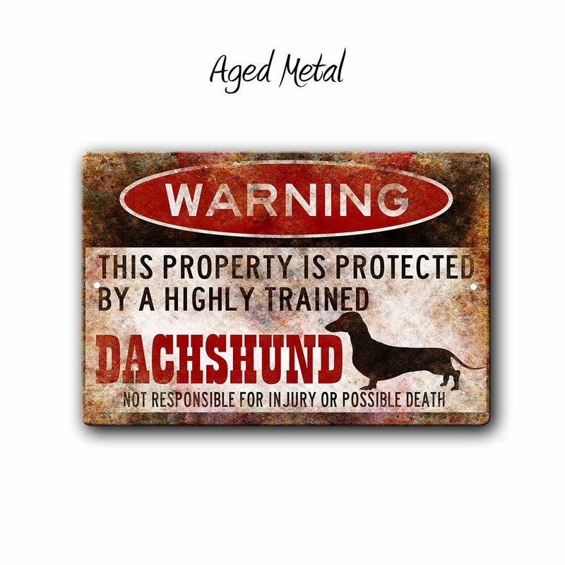 Dachshund Warning Signs - Etsy