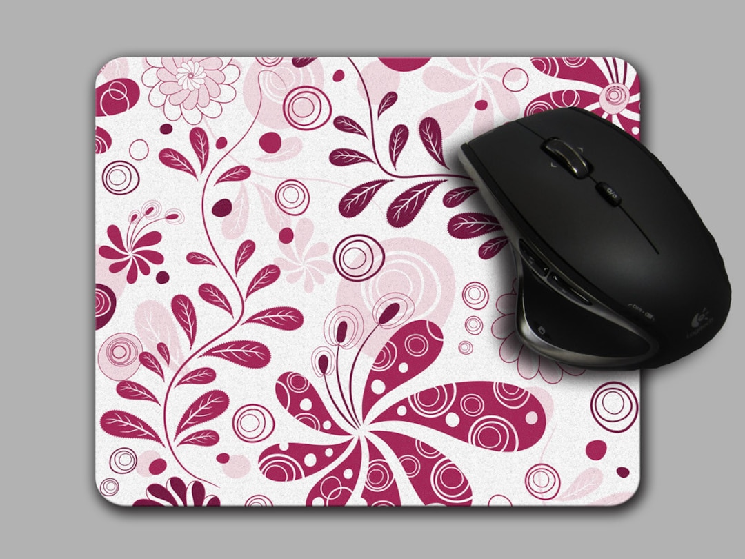 Floral Mouse Pad Cute Pink Flower Mousepad MP-059 - Etsy