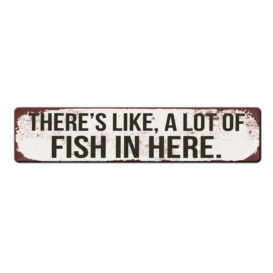 Funny Reefer Fish Keeper Sign - Fish Lover Gift - Funny Fish Sign ...