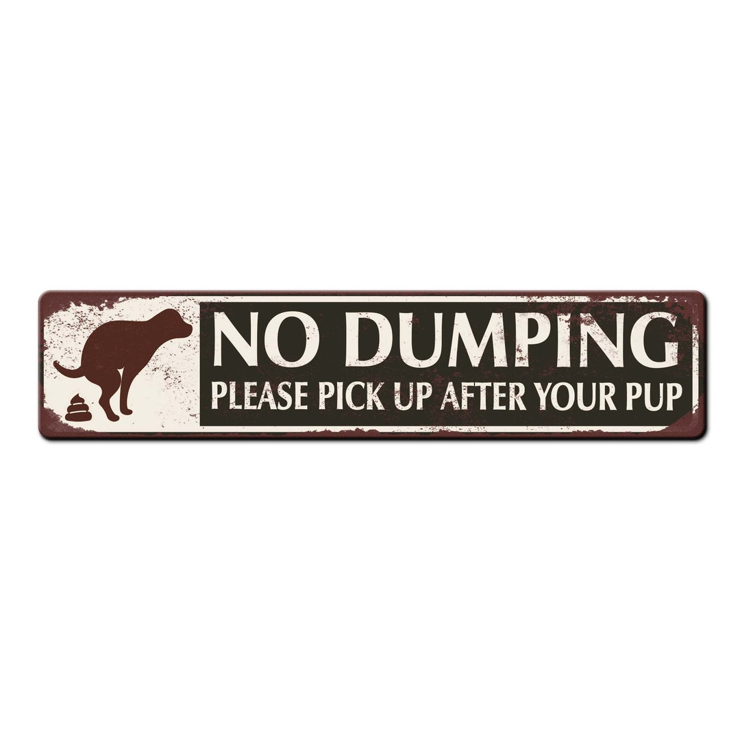 Funny Pet Poop Sign - Pick up Pet Waste Notice Sign - Gate Sign - Pet ...