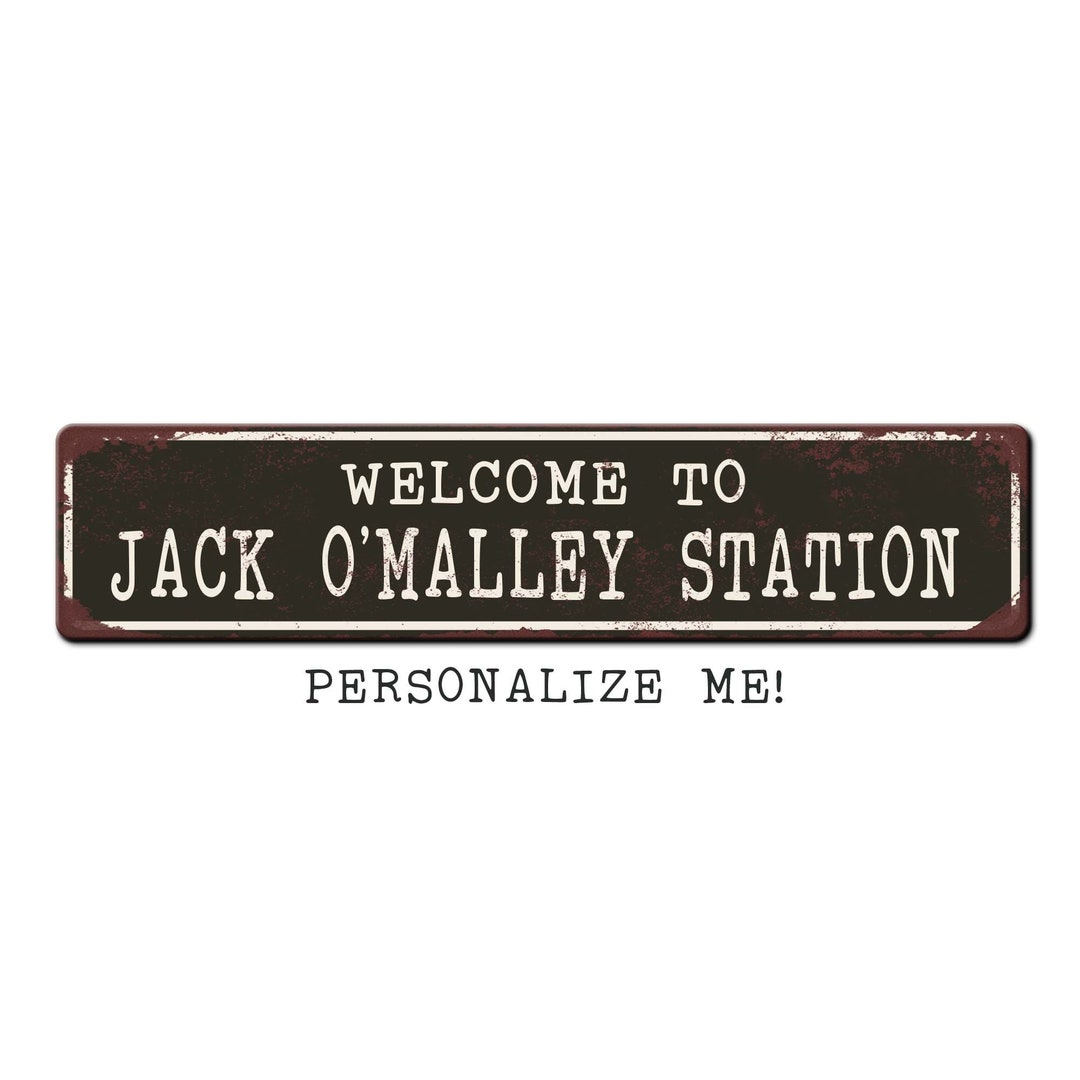 Custom Station Sign - Personalized Train Station Sign - Train Lover ...