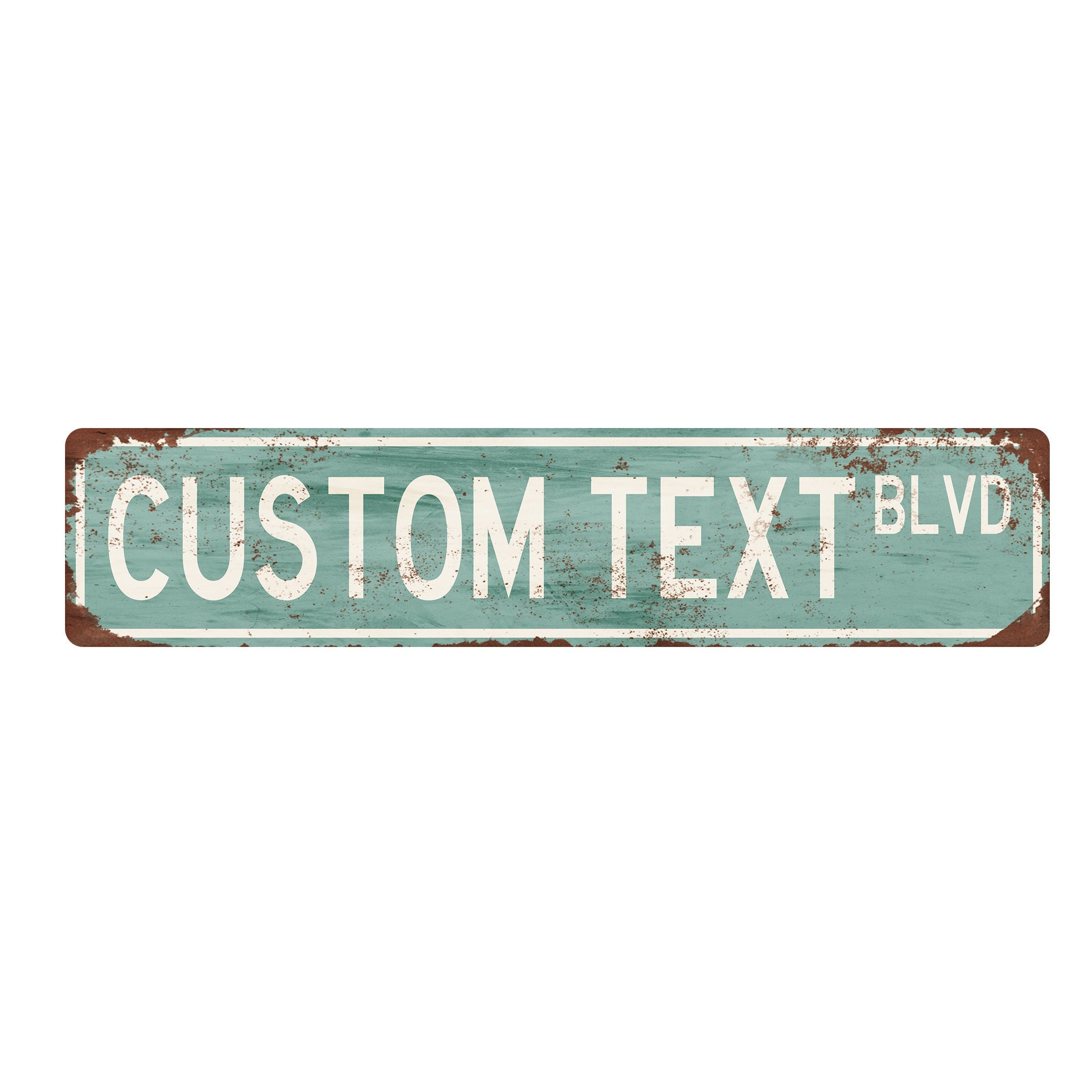 Custom Metal Street Sign Personalized Sign Rustic Styled - Etsy