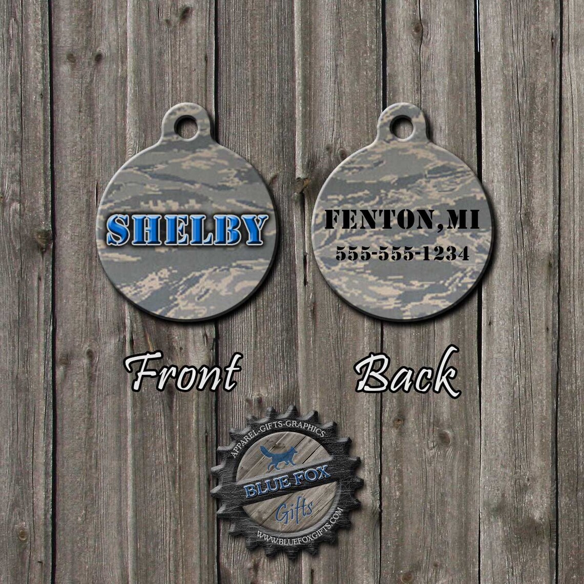 Military Pet Tags Air Force Inspired Digital Camo Dog Id - Etsy