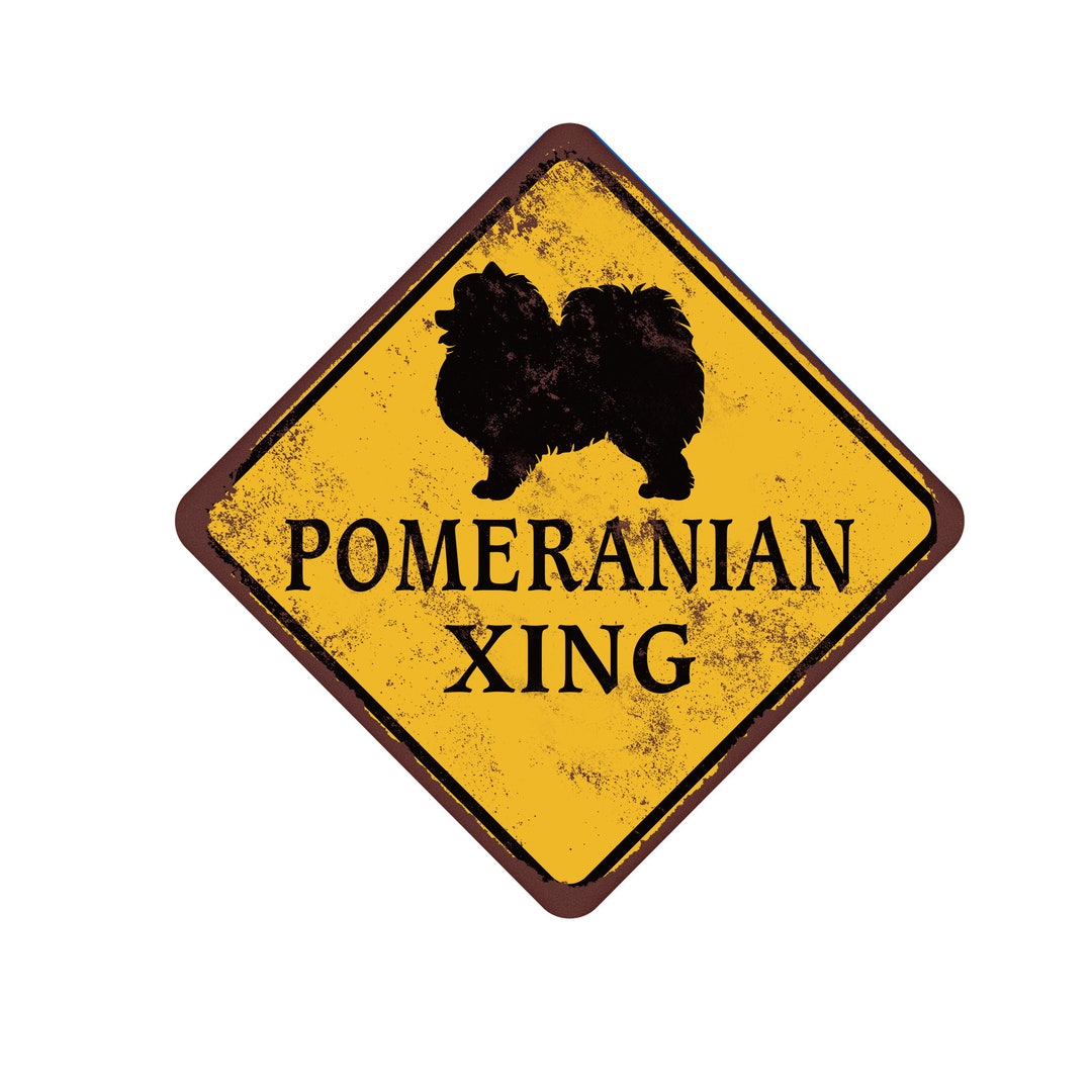 Pomeranian Crossing - Pomeranian Dog Accessories - Pomeranian Décor ...