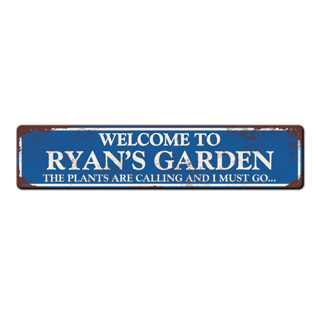 Personalized Garden Sign - Custom Garden Gate Sign - Gardener Friend ...