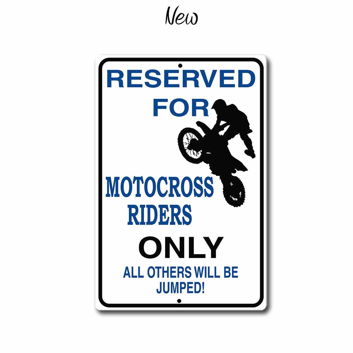 Motorcross Riders Only, Funny Metal Sign,dirtbike Parking Sign,garage ...