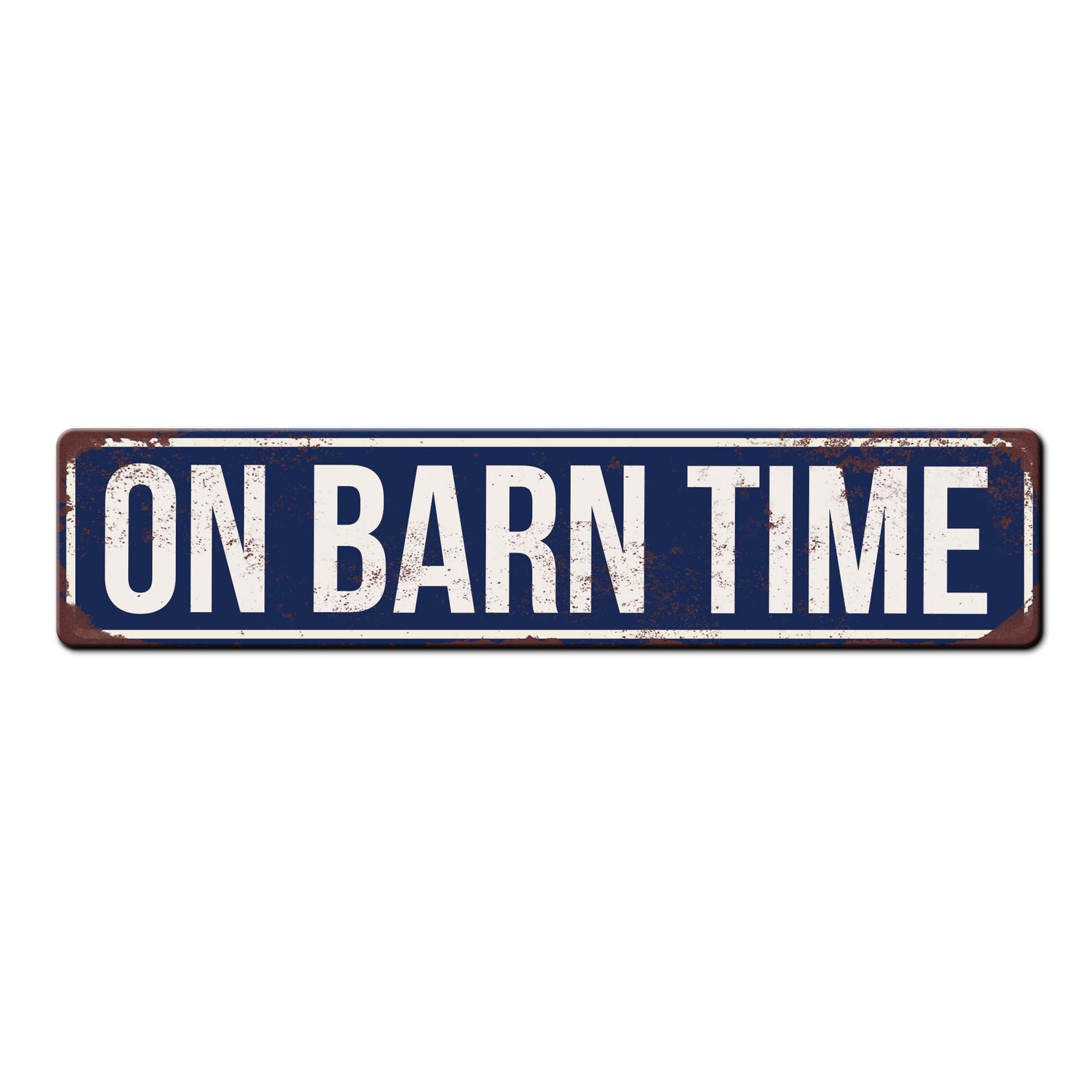 On Barn Time Rustic Style Outdoor Safe Metal Sign Barn Décor - Etsy