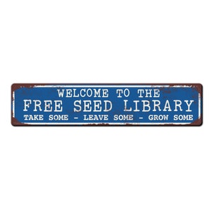 Seed Sharing Sign - Community Garden Sign - Community Seed Swap Sign ...