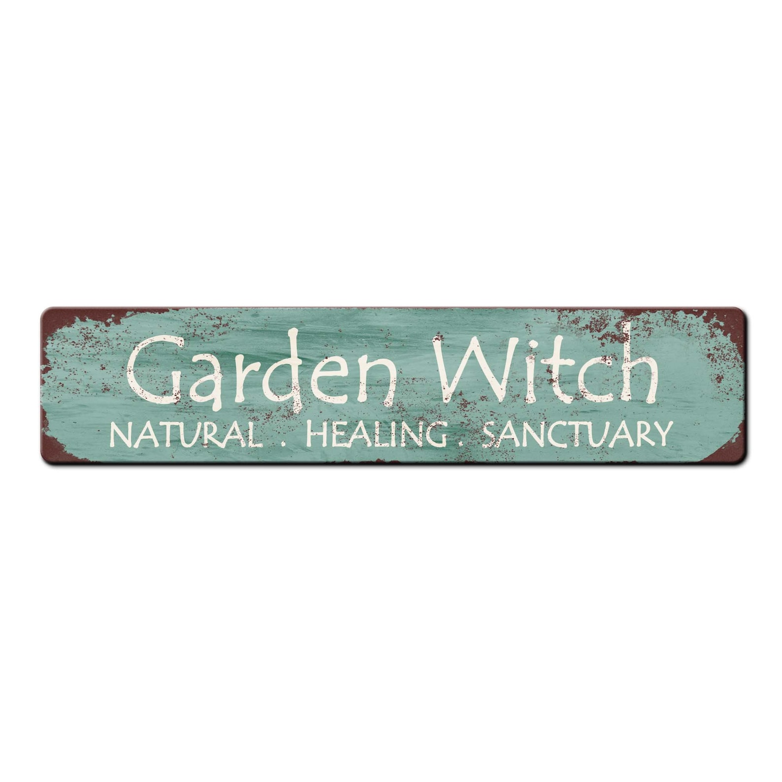 Garden Witch Metal Garden Sign - Garden Gate Sign - Medicinal Herb Sign ...