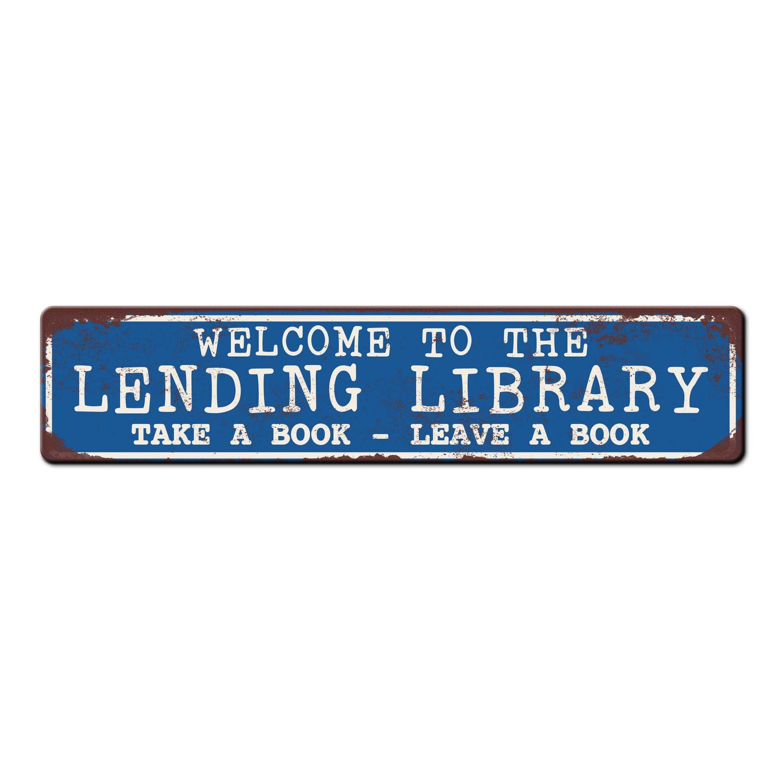 Lending Library Sign Reading Community Share Library Sign - Etsy
