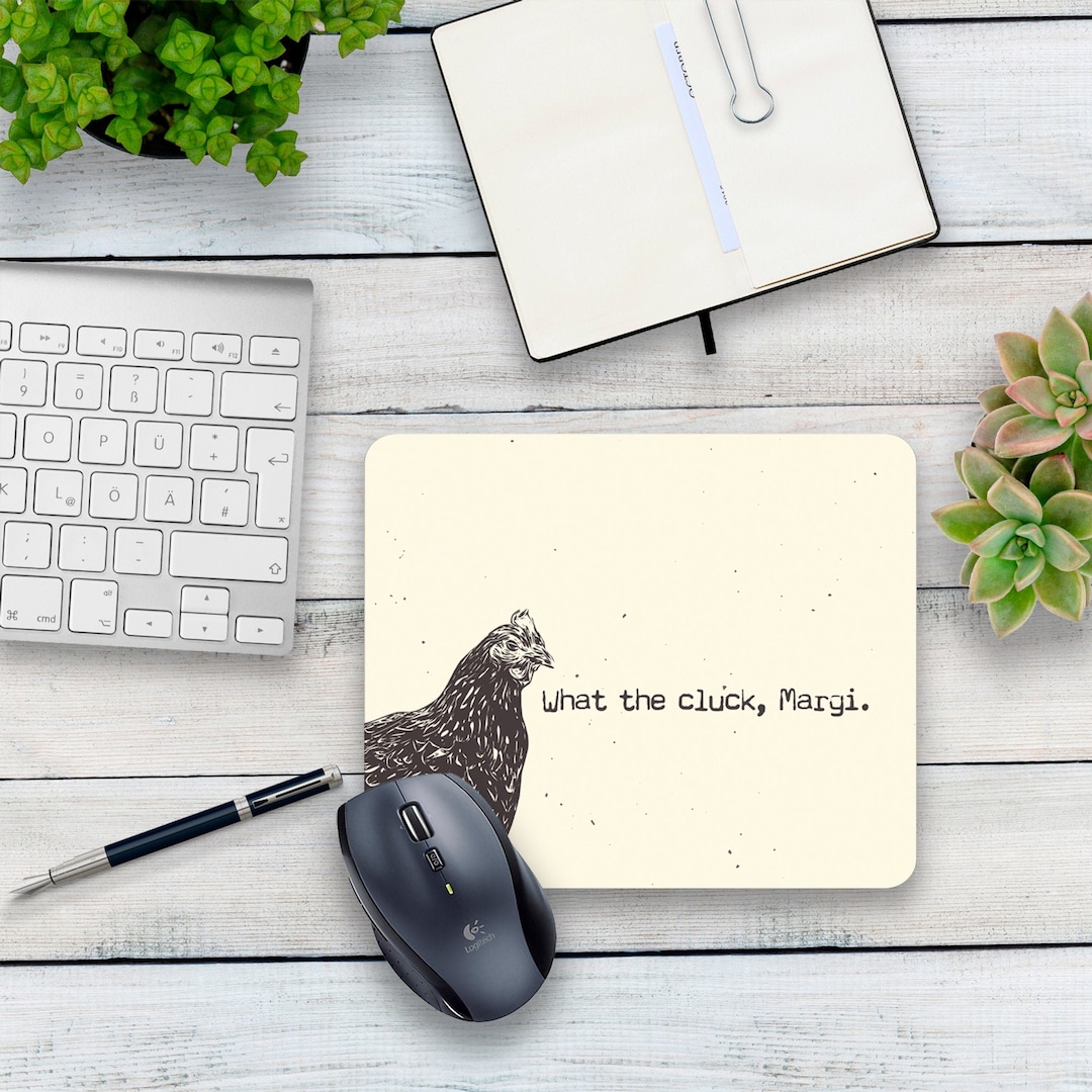 Funny Chicken Office Décor - Personalized Sassy Chicken Mousepad ...