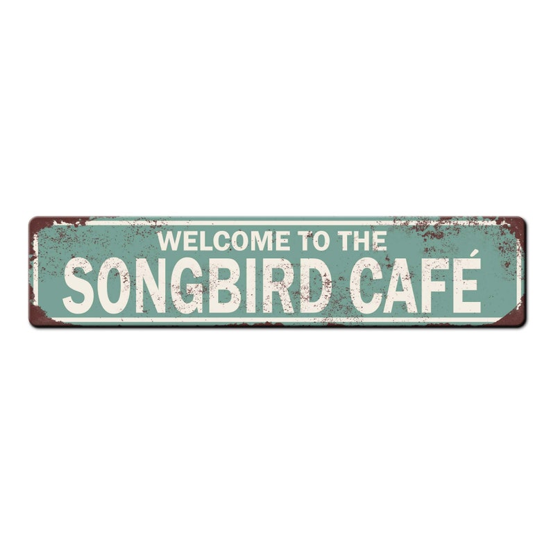 Bird Feeder Sign - Welcome to the Songbird Cafe - Backyard Songbird ...