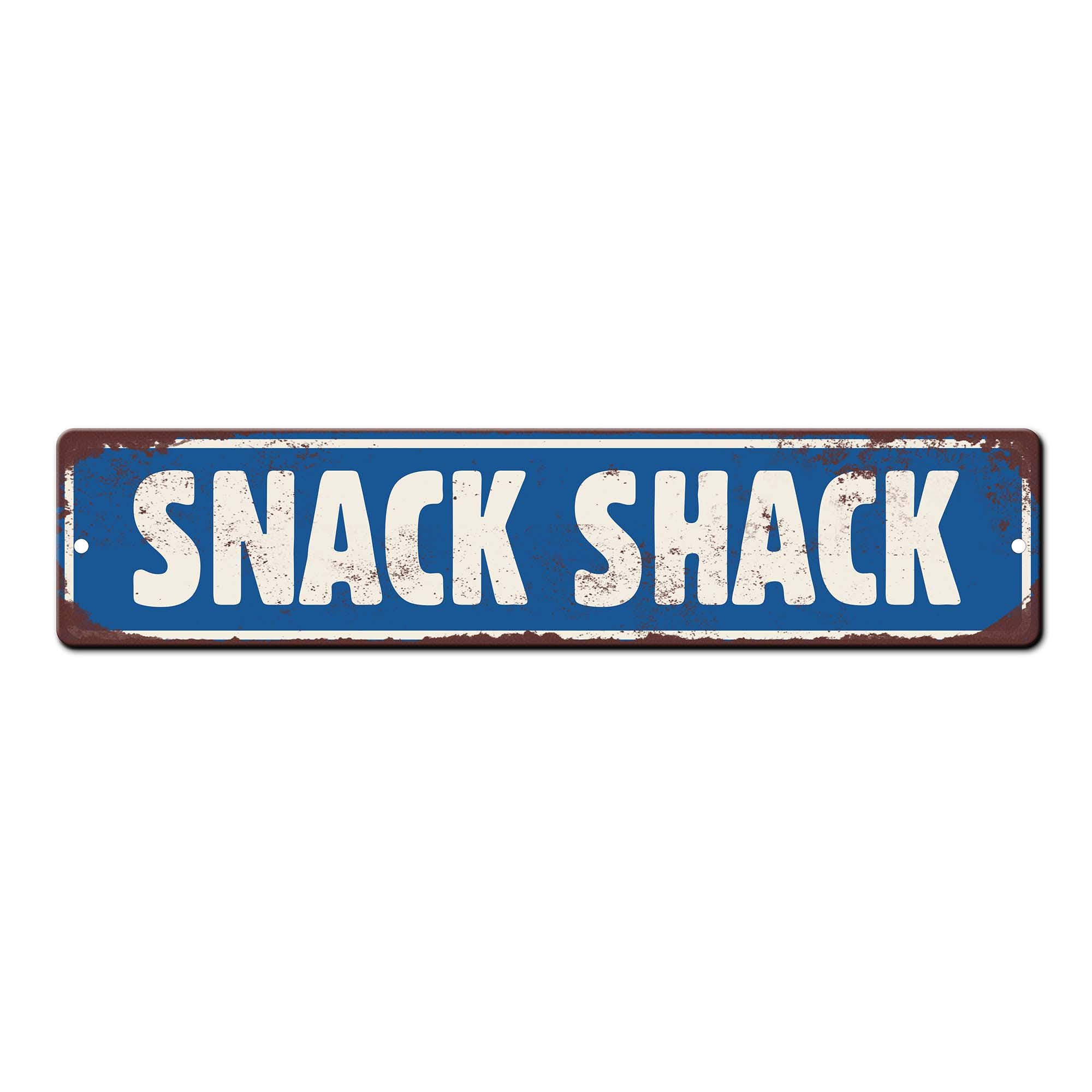 Snack Shack Funny Pantry Metal Rustic Kitchen Sign - Kitchen Family ...