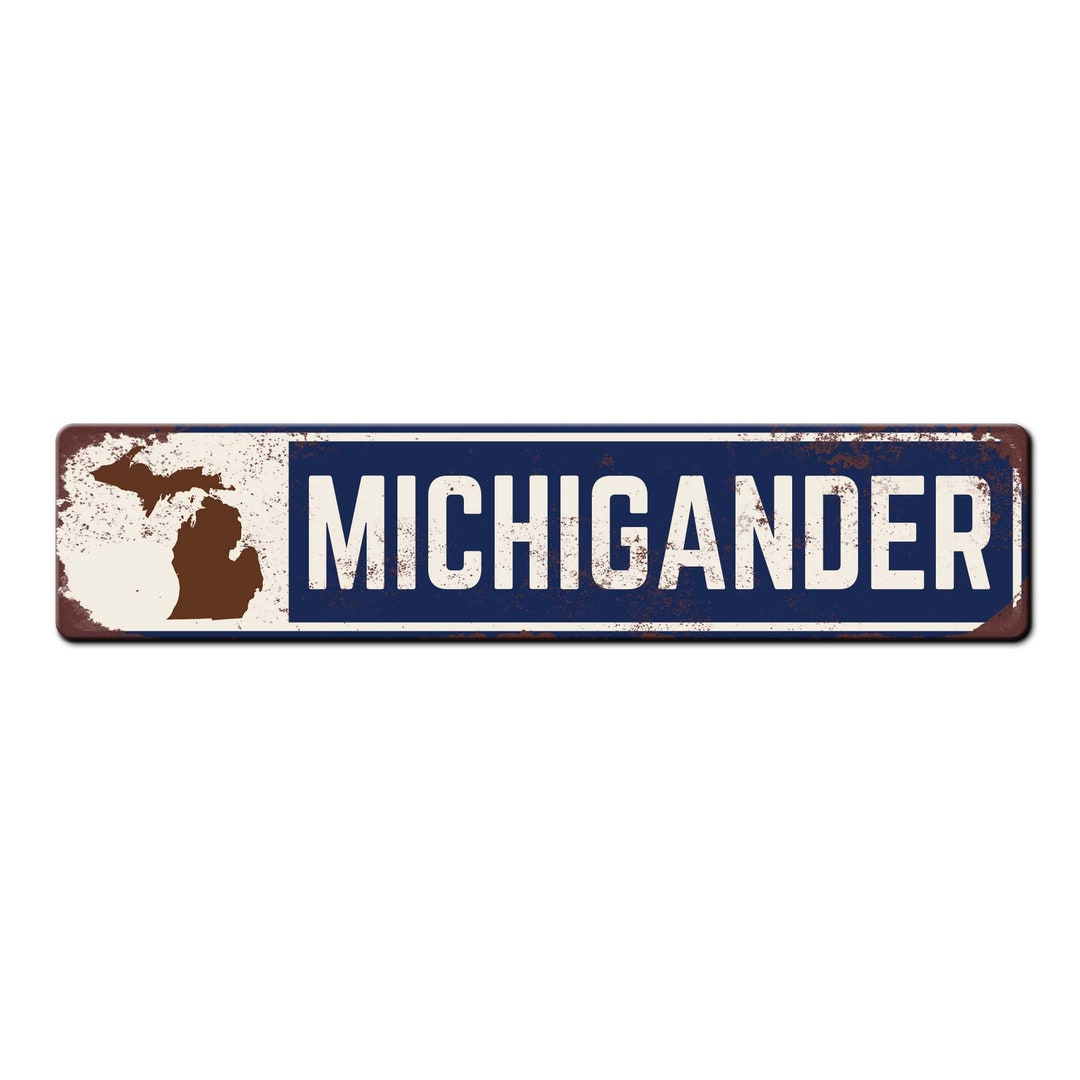 Michigander Sign- Michigan Home - up North Cabin Sign - Michigan Décor ...