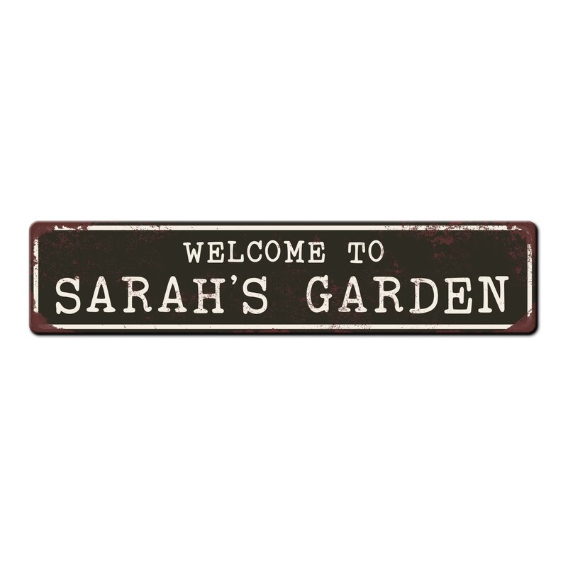 Personalized Garden Sign Custom Garden Gate Sign Gardener | Etsy