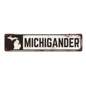 Michigander Sign- Michigan Home - up North Cabin Sign - Michigan Décor ...