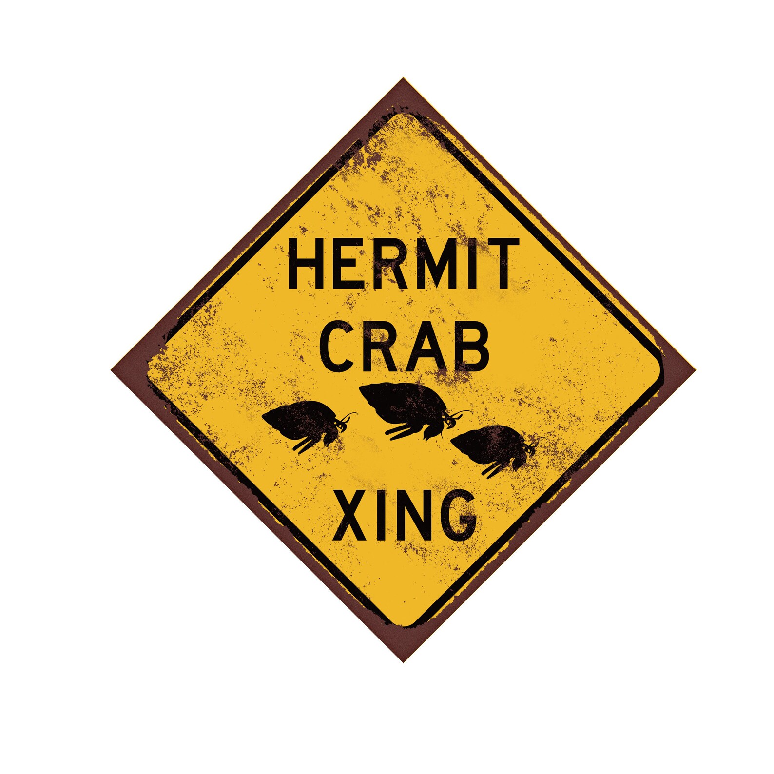 Hermit Crab Crossing Sign Hermit Crab Room Hermit Crab - Etsy