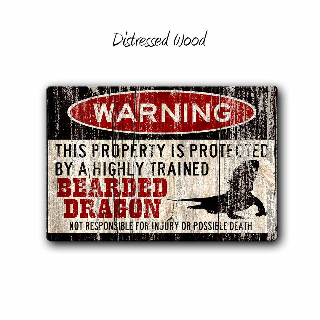 Bearded Dragon Sign,funny Metal Signs,bearded Dragon Accessories,lizard ...