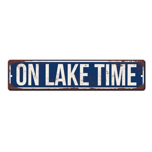 On Lake Time - Lake House Sign Décor - Lake Home Decorations - Gift for ...