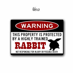 Rabbit Sign,funny Metal Signs,rabbit Accessories,bunny Sign,lop Eared ...