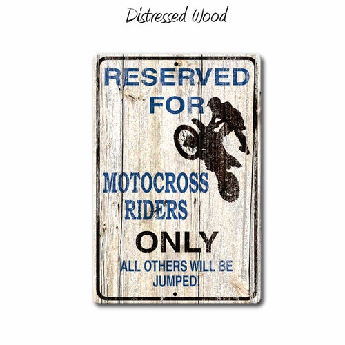 Motorcross Riders Only Funny Metal Signdirtbike Parking - Etsy