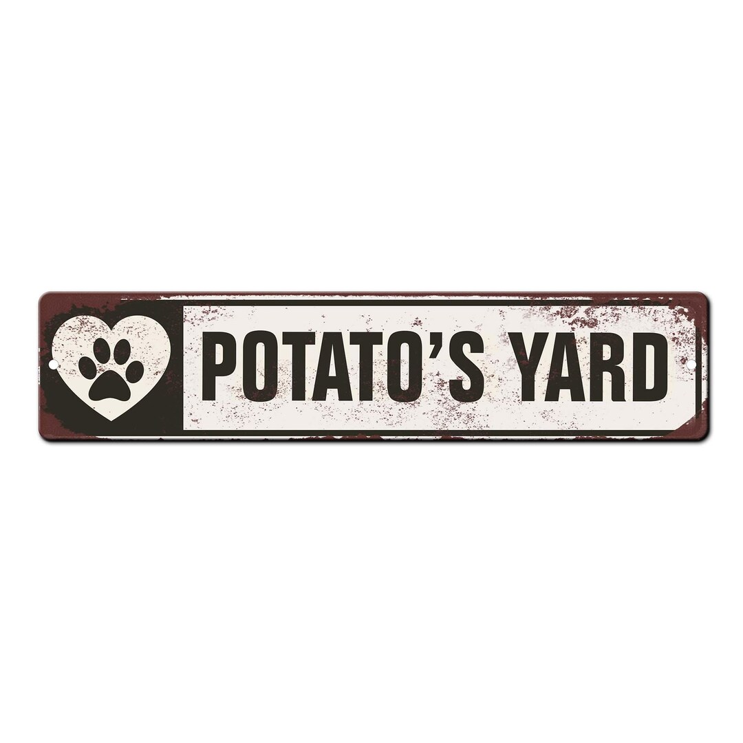 Personalized Dog Yard Sign - Custom Dog Yard Sign - Dog Property Sign ...