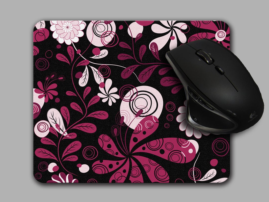 Floral Mouse Pad Cute Pink Flower Mousepad MP-058 - Etsy