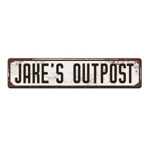 Personalized Outpost Sign - Custom Cabin Sign - Funny Cabin Decor ...