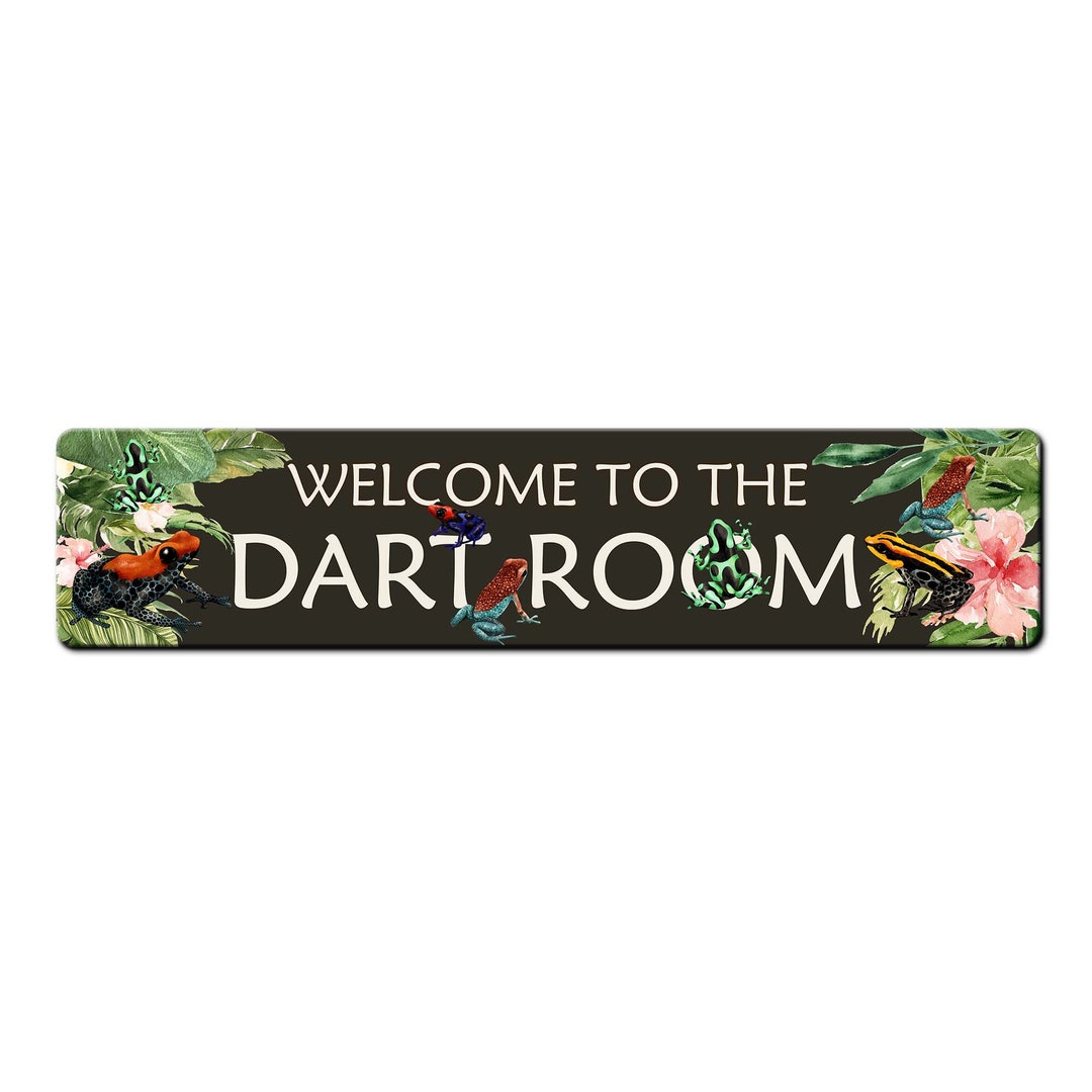 Welcome to the Dart Room - Dart Frog Room Sign - Dart Frog Decor ...