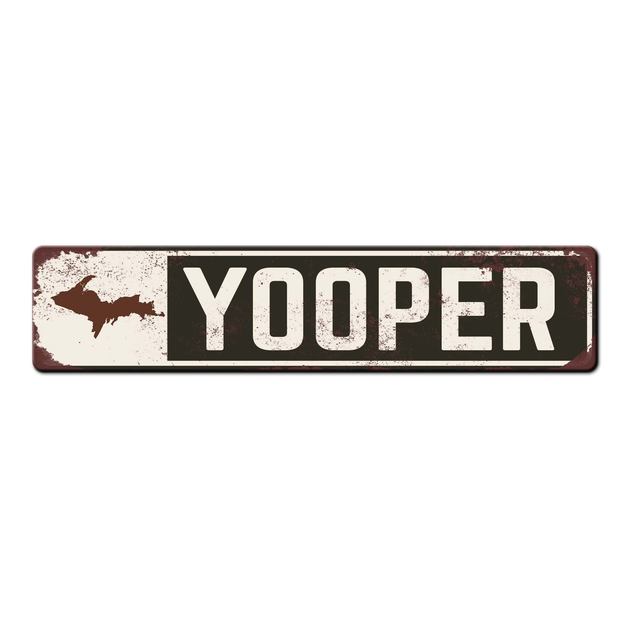 Yooper Upper Michigan Peninsula Sign - up North Cabin Sign - Northern ...