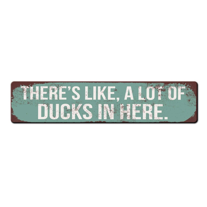 Funny Duck House Sign - Theres Like a Lot of Ducks in Here - Outdoor ...