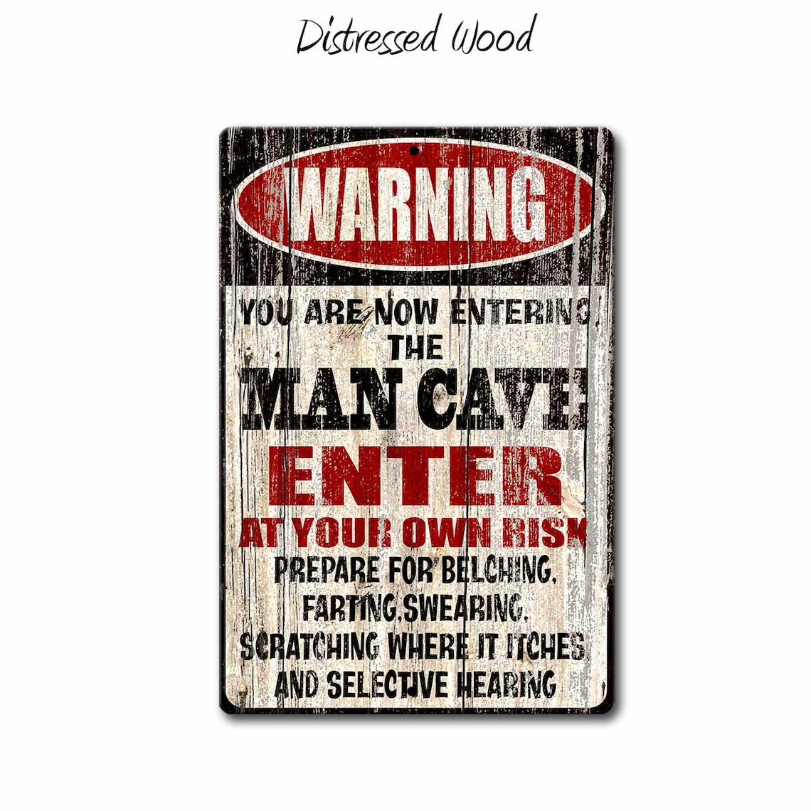 Man Cave Signfunny Metal Signmancaveman Warning Signgift | Etsy