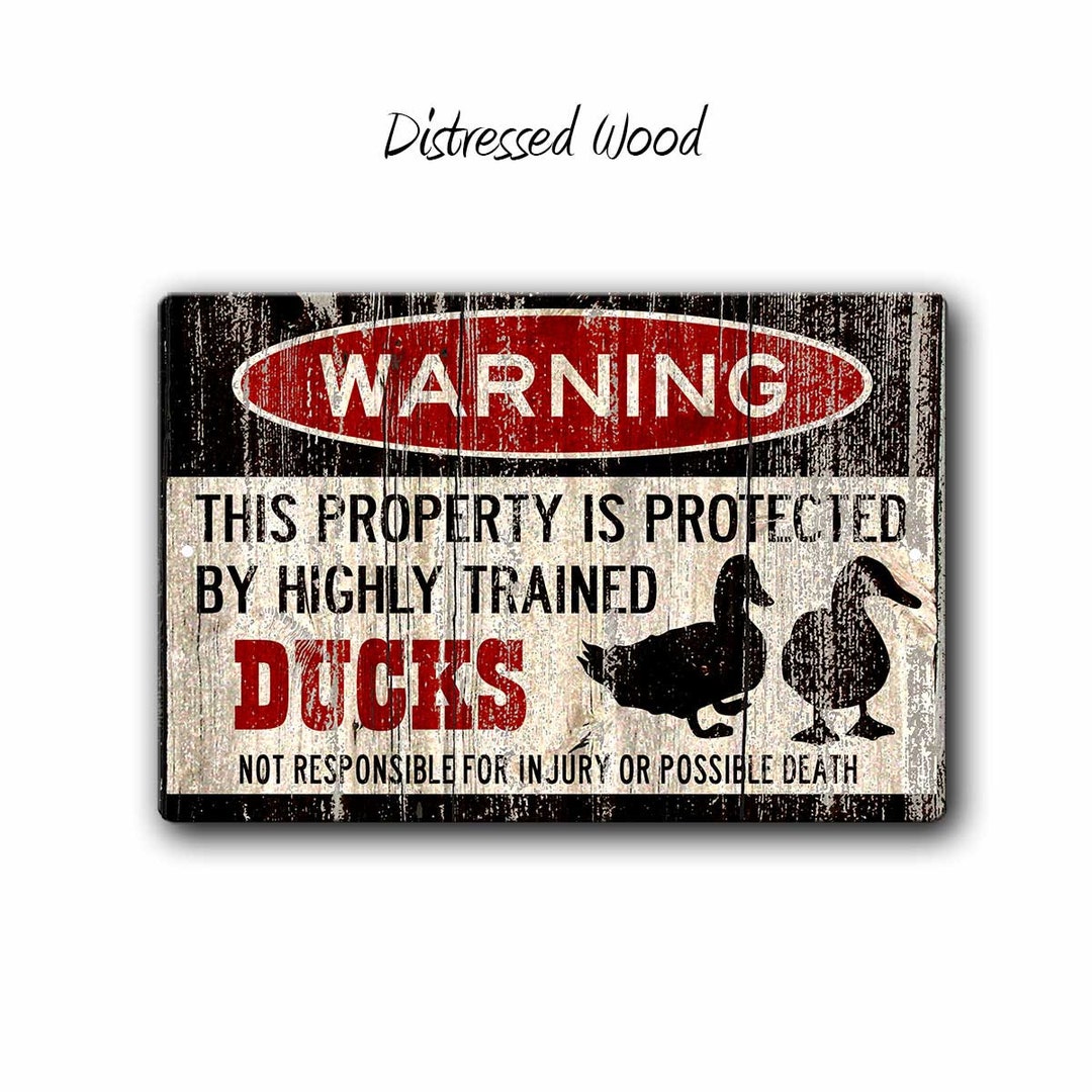 Duck Sign,funny Metal Sign,duck Warning Sign,duck Eggs,funny Duck Sign ...