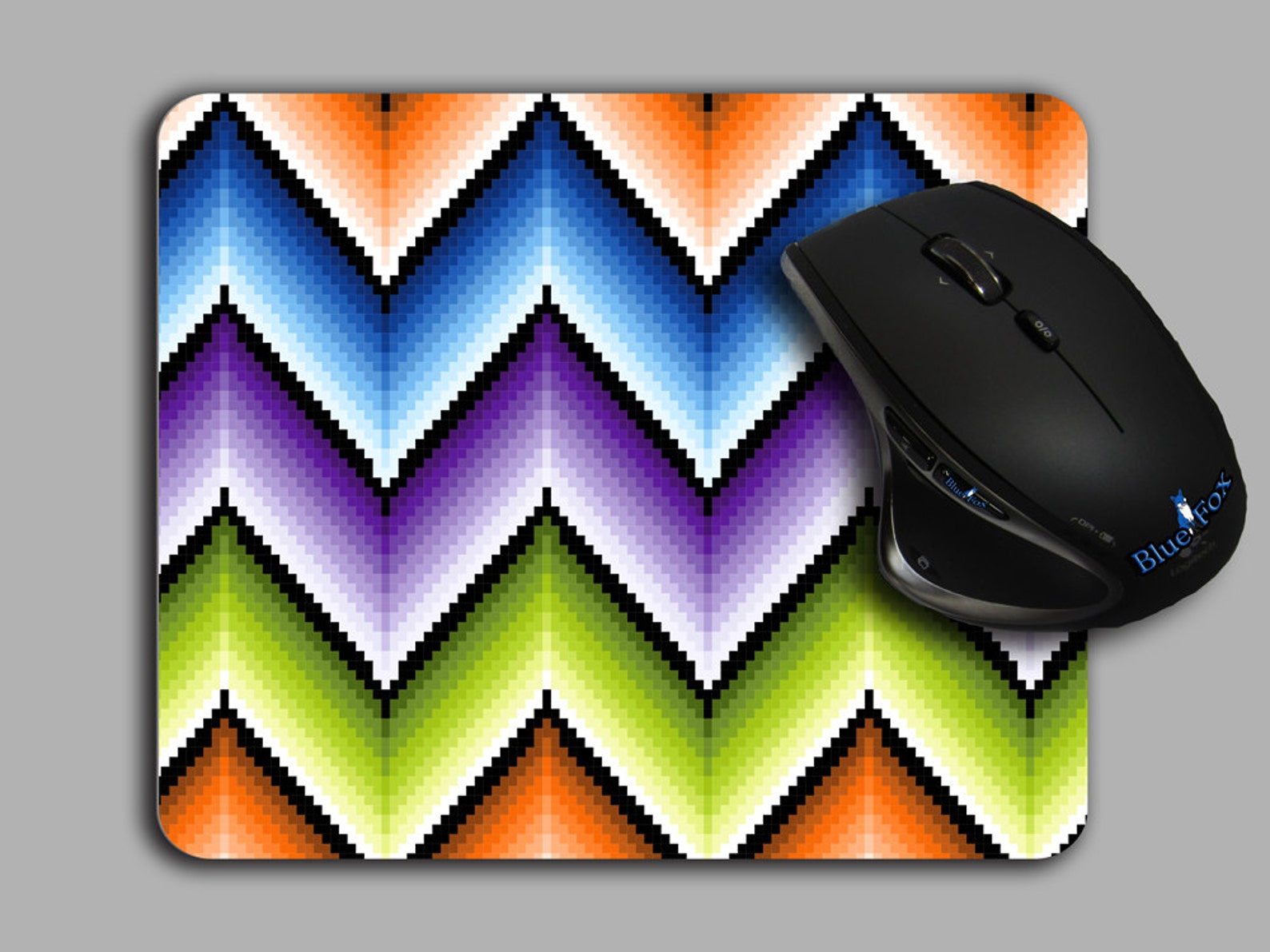 Mouse Pad,chevron, Pixelated Chevron,office Gift,cloth Top Mousepad,mp ...