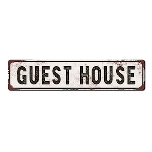 Guest House Door Entryway Sign - Outdoor Entrance Sign - Guest Sign ...