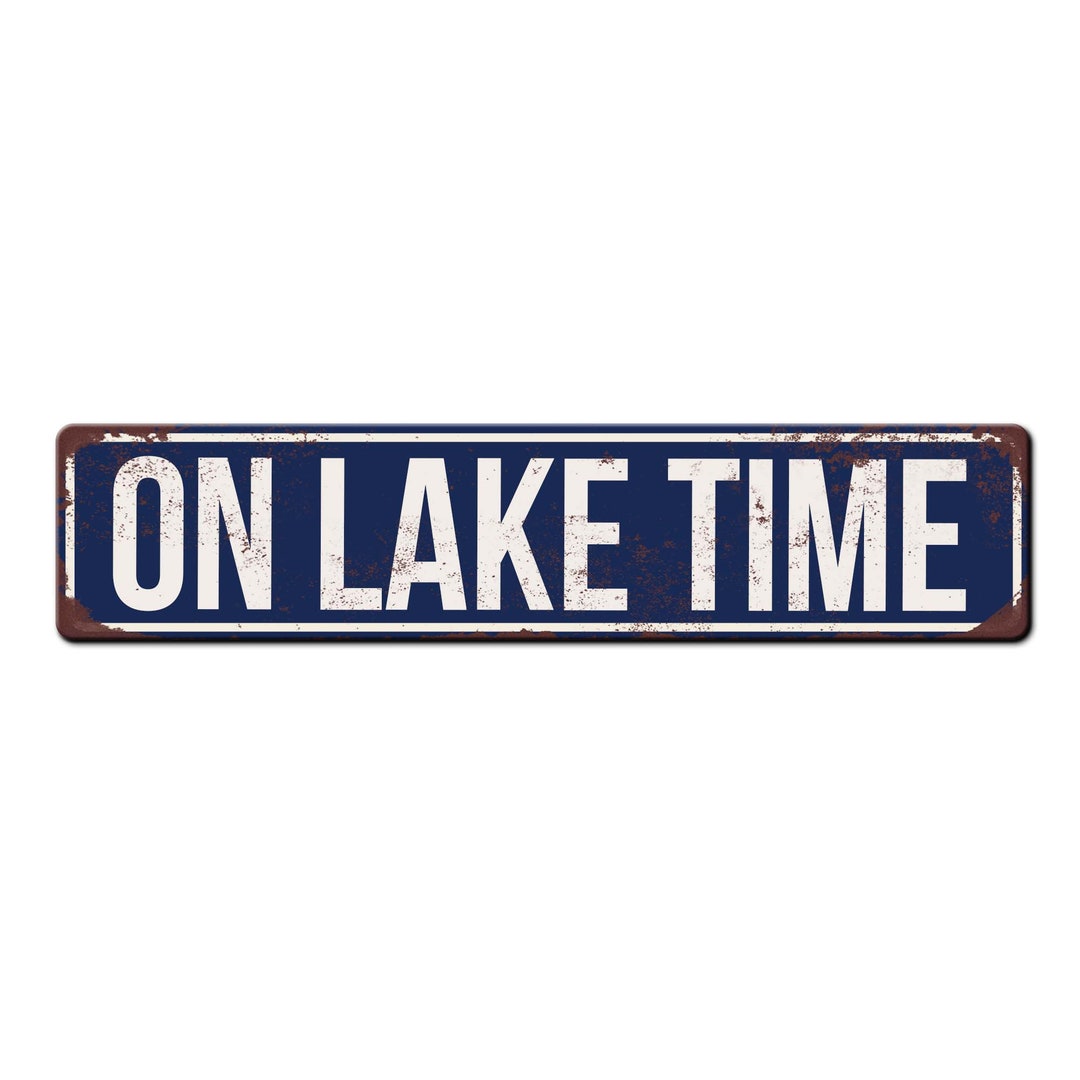 On Lake Time - Lake House Sign Décor - Lake Home Decorations - Gift for ...