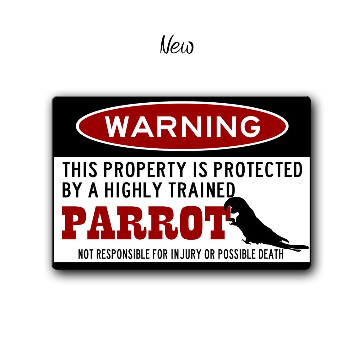 Parrot Sign,funny Metal Signs,parrot Accessories,bird Sign,parrot ...