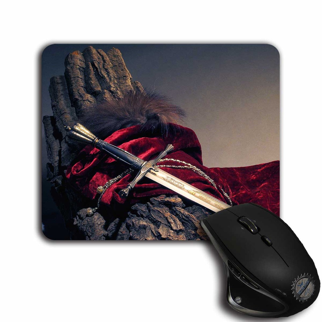 Sword Mouse Pad,medieval Theme,sword and Cloak Photo,office Decor ...