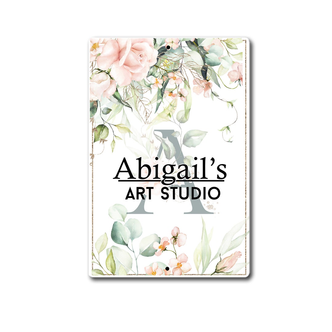 Personalized Art Room Door Metal Sign - Custom Art Room Décor - Custom ...