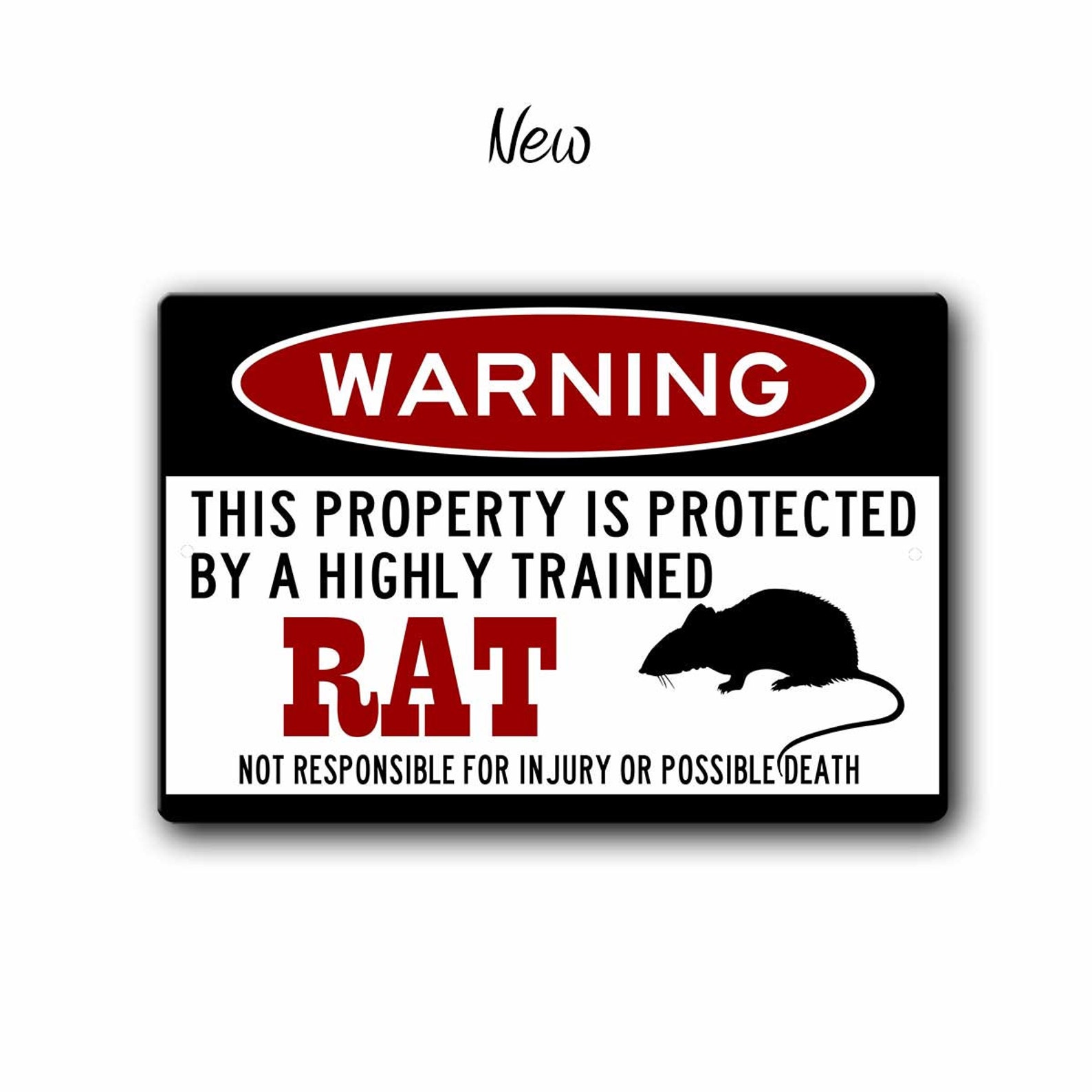 Rat Signfunny Pet Rat Signrat Lover Giftfunny Metal - Etsy