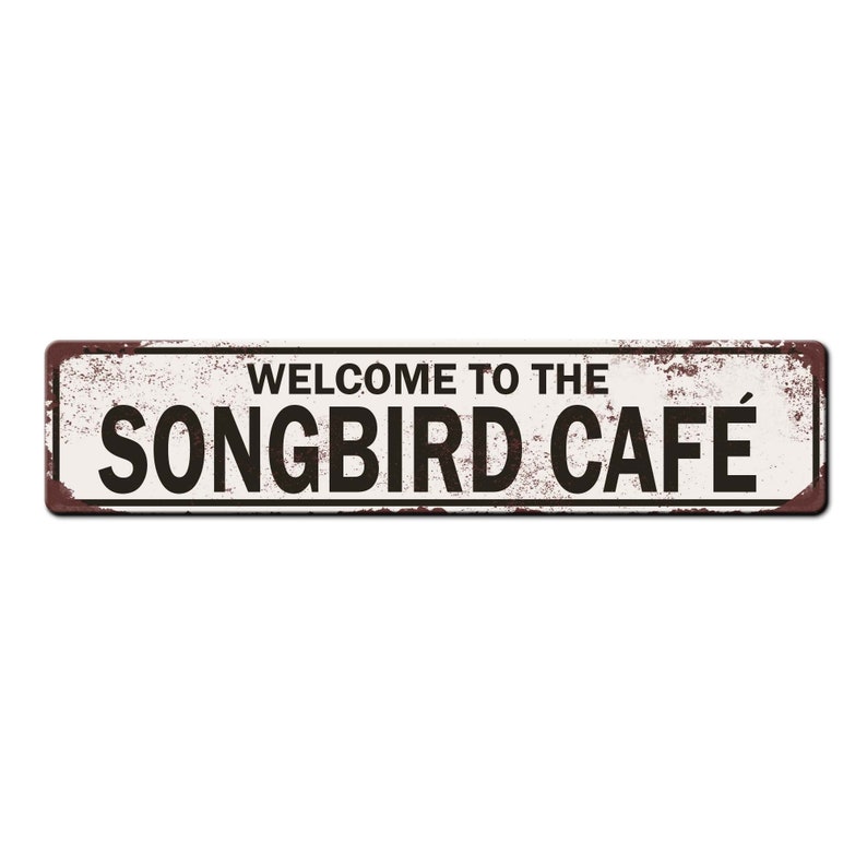 Bird Feeder Sign Welcome to the Songbird Cafe Backyard - Etsy