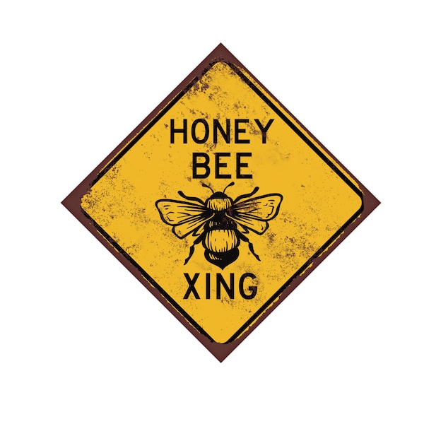 Bee Warning Sign - Etsy