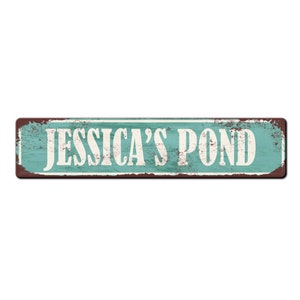Custom Pond Sign - Personalized Memorial Pond Sign - Personalized ...
