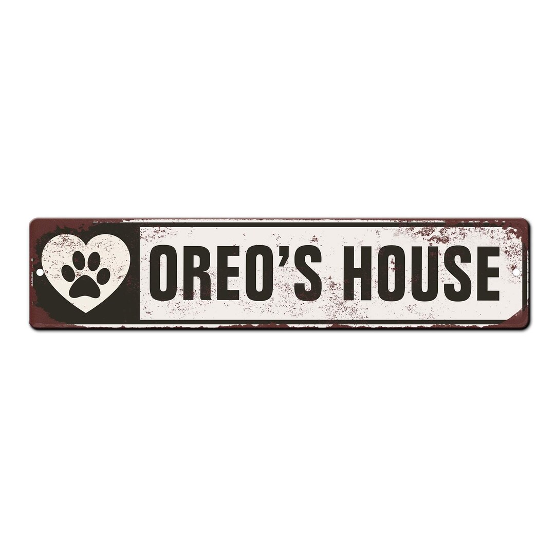 Personalized Dog House Sign - Custom Dog House Sign - Dog Kennel Sign ...