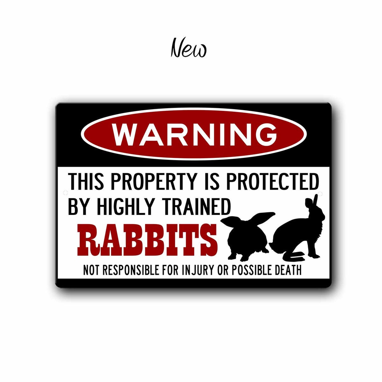 Rabbits Signfunny Metal Signsrabbit Accessoriesbunnies - Etsy