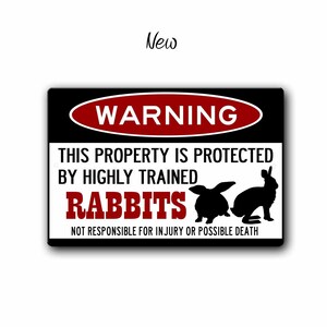Rabbits Sign,funny Metal Signs,rabbit Accessories,bunnies Sign,lop ...