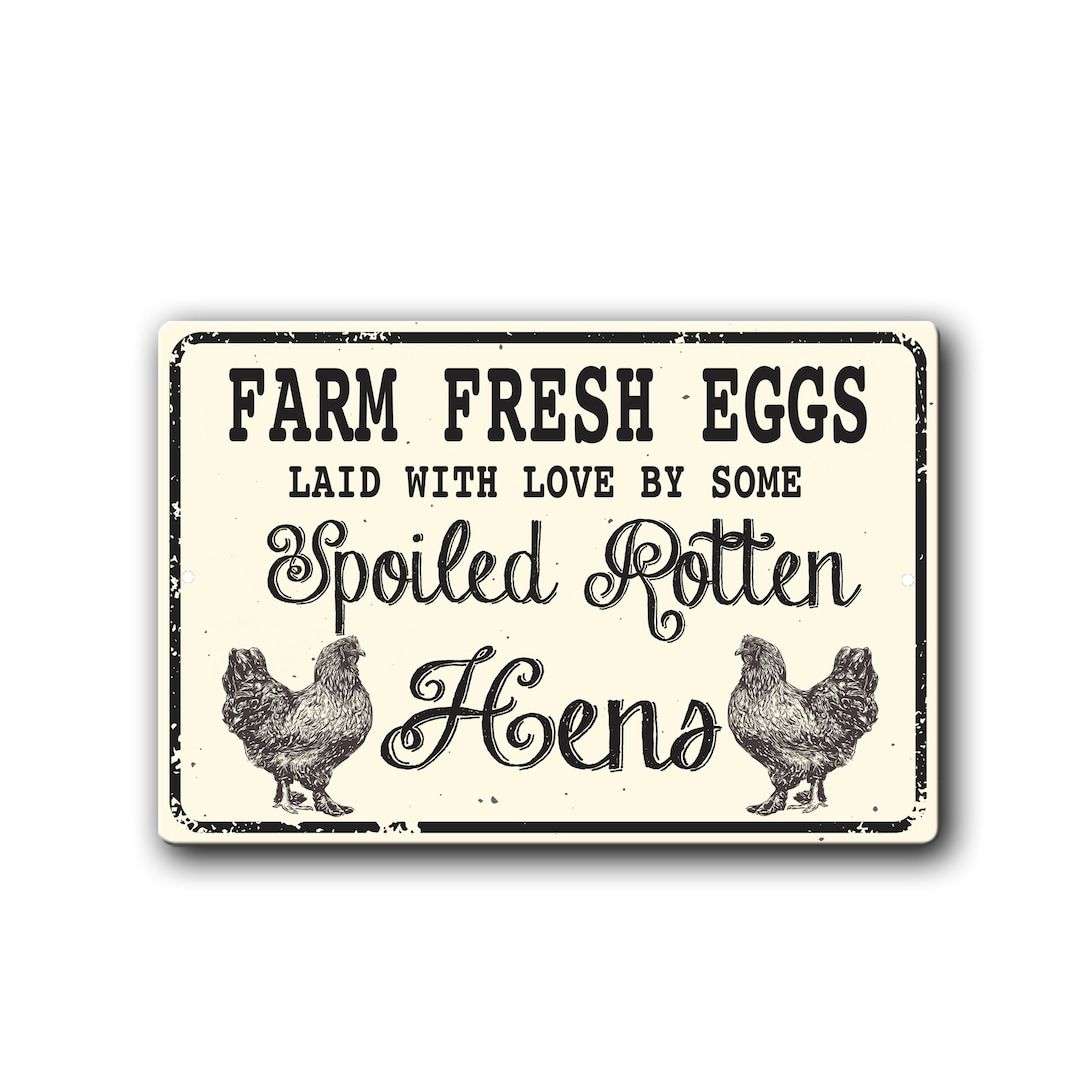 Funny Chicken Coop Sign - Funny Hen House Sign - Custom Funny Chicken ...