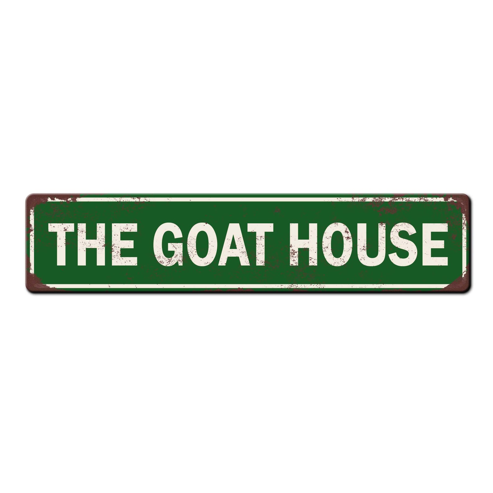 The Goat House Metal Sign Backyard Goat Gift Goat Pen - Etsy